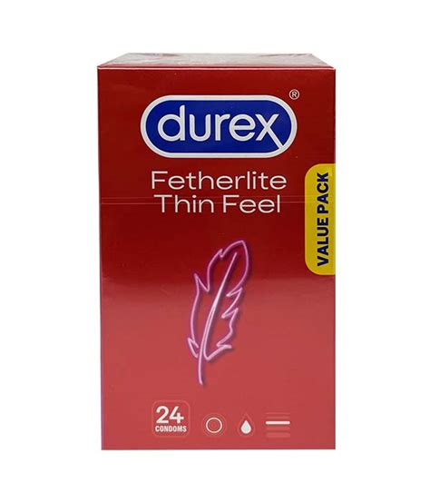 Durex Featherlite Thin Feel Condoms For Greater Sensitivity 24 Pack
