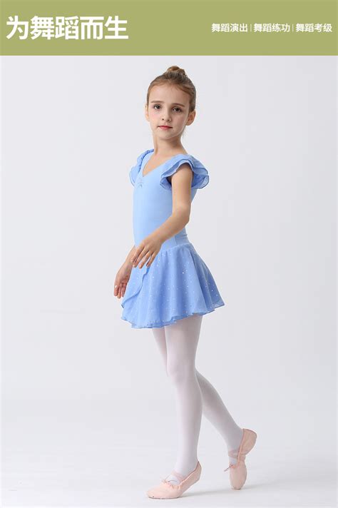 跨境专供舞蹈服女童短袖闭裆练功服跳舞服批发考级服芭蕾舞蹈服装 阿里巴巴