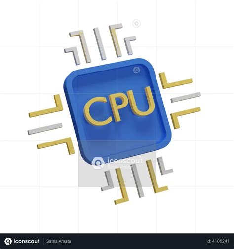 Cpu 3d Illustration Download In Png Obj Or Blend Format