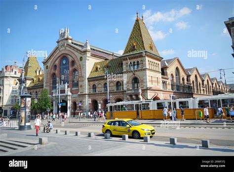 Budapest Hungary August 21 2023 Front View Of Great Market Hall Of