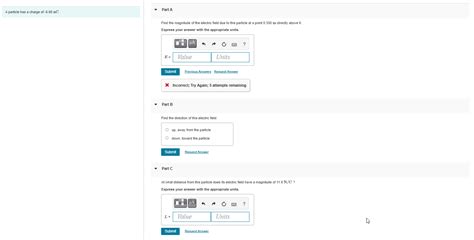 Solved Part A A Particle Has A Charge Of NC Find The Chegg Com
