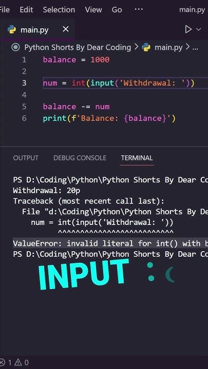 Python Avoid Input Errors Python Useful Tricks Python Coding