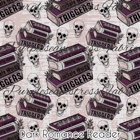 Dark Romance Reader Fabric Purpleseamstress Fabric