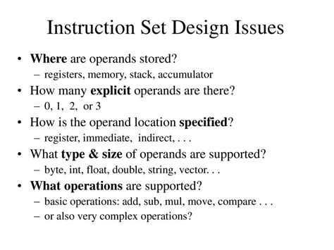 Advanced Computer Architecture Md Z Instruction Set Design