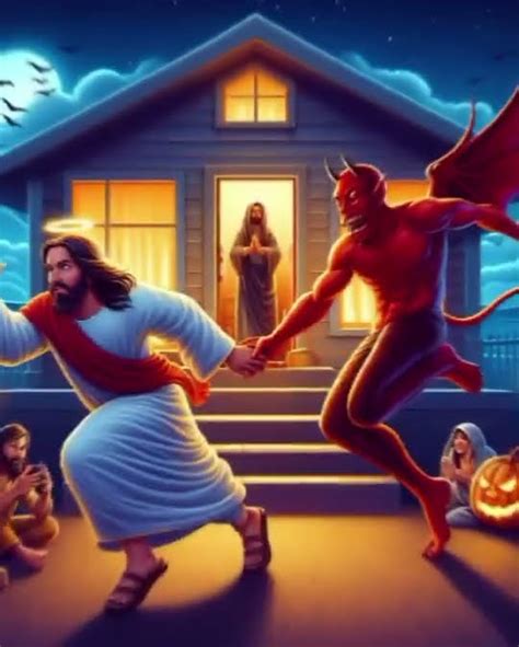 Jèsus Vs Devil 👿viral Short Jesus Devil Fyp New Nature Shorts