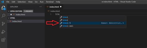 Langkah Membuat Html Pertama Di Visual Studio Code Baraja Coding
