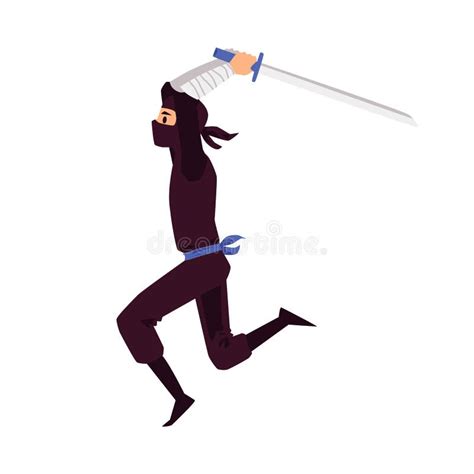 Ninja Attacking Sword Stock Illustrations 51 Ninja Attacking Sword