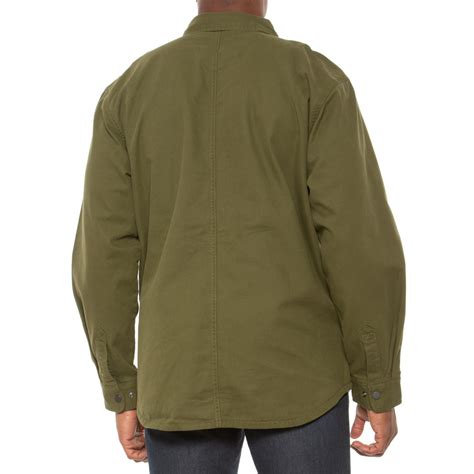 Carhartt 105419 Rugged Flex® Relaxed Fit Canvas Fleece Lined Shirt