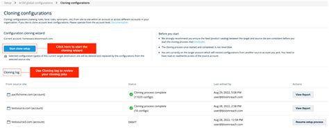 Cloning Configurations Workflow