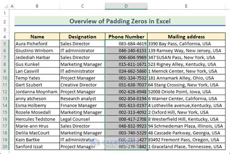 A Complete Guide On How To Pad Zeros In Excel Exceldemy