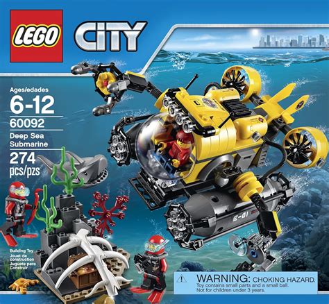Lego City Deep Sea Explorers 60092 Submarine Building Kit Storage