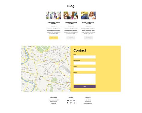 Free One Page Website Template Graphic Fork