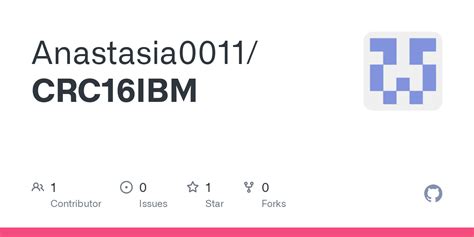 github anastasia0011 crc16ibm