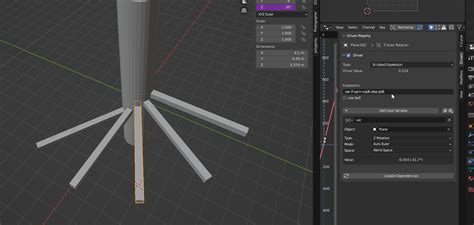 modeling how to make multiple objects rotate and retract with an