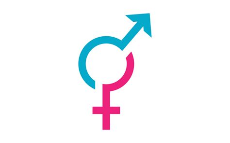 Gender Symbol Logo Of Sex And Equality Of Males And Females Vector