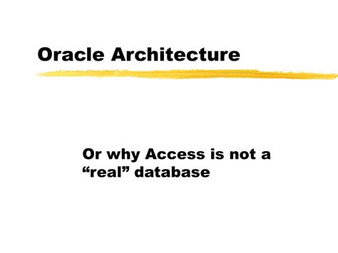 PPT Oracle Architecture PowerPoint Presentation Free Download ID
