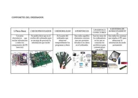 Componetes Del Ordenador Pdf