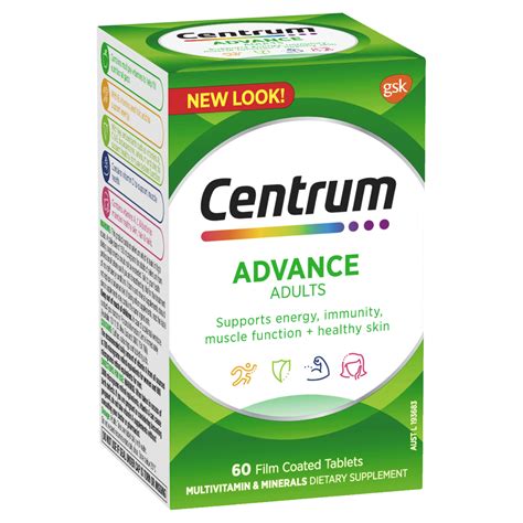 Centrum Advance Adults 60 Tablets Discount Chemist