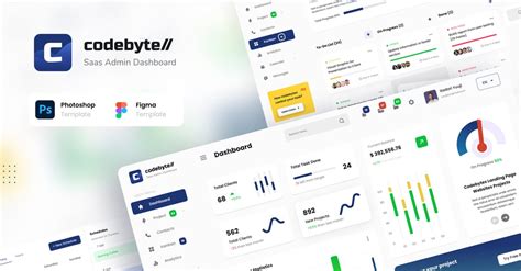 Codebyte Saas Admin Dashboard UI Elements TemplateMonster