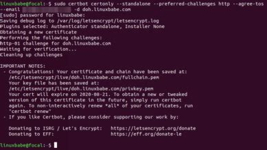 Set Up DNS Over HTTPS DoH Resolver On Ubuntu With DNSdist