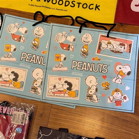 📣【正版】史努比snoopy各式袋子 紙袋提袋 環保袋 束口袋 尼龍手提袋 袋子 紙袋 購物袋 禮物包裝袋 他的時尚 包包與錢包 斜側背、手提包在旋轉拍賣