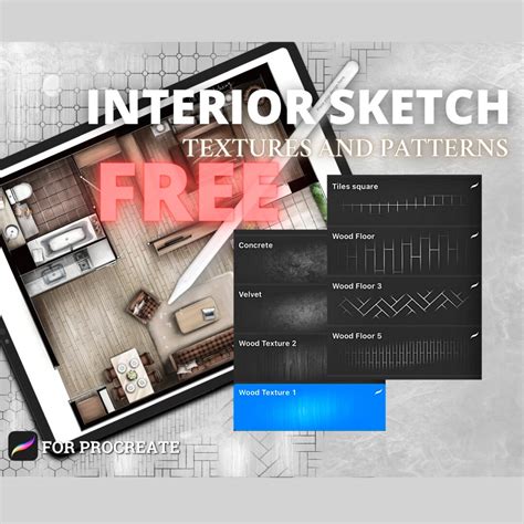 Free Interior Sketch Brushes For Procreate Librium