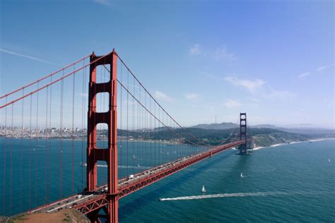 Wahrzeichen von San Francisco Golden Gate Brücke California Dreaming