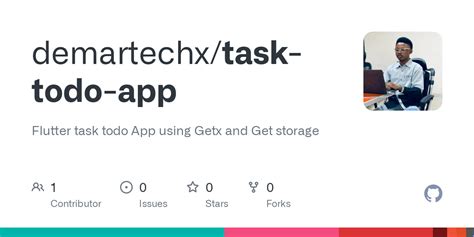 Github Demartechxtask Todo App Flutter Task Todo App Using Getx And Get Storage