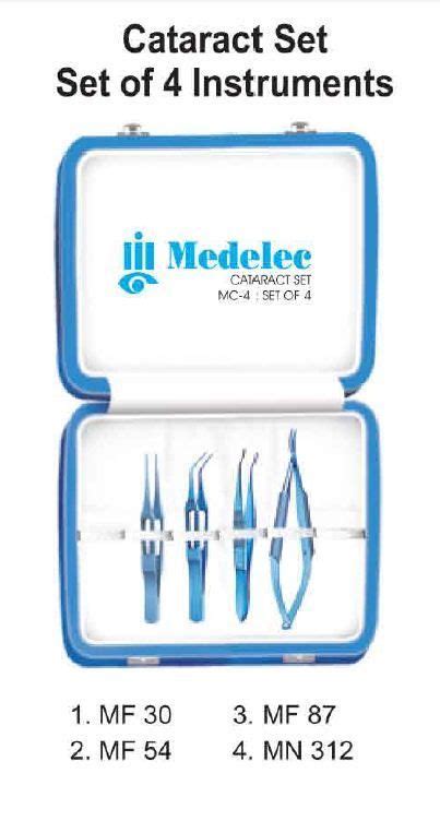 Stainless Steel Cataract Set Set Of 4 Instruments Surgical Instrument Rs 4200 Set Id
