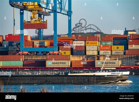 Container Terminal Gateway West Terminal Logport 2 Cargo Ship In