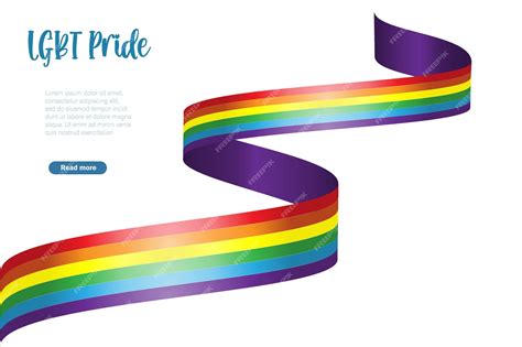 Lgbt Regenbogenfahne Sexuelle Identität In Verlaufsbandform