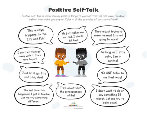 Positive Self Talk Anger Es