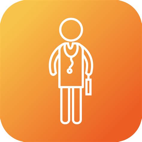 Beautiful Doctor Vector Line Icon 17200542 Vector Art At Vecteezy