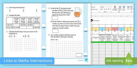 Year 6 Maths Assessment Test Maths Assessment Pack