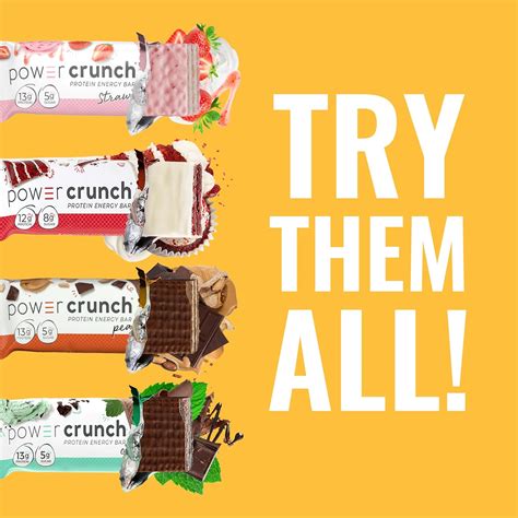 Power Crunch Barras de oblea de proteínas bocadillos ricos en