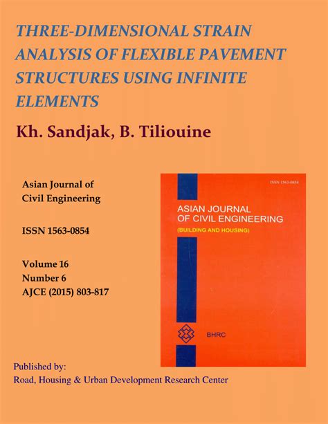Pdf Three Dimensional Strain Analysis Of Flexible Pavement Structures