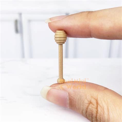 Miniature Honey Dipper Stick Mini Real Cooking Shop Real Mini World