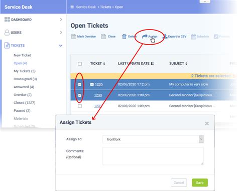 How To View Assign Schedule And Manage Tickets