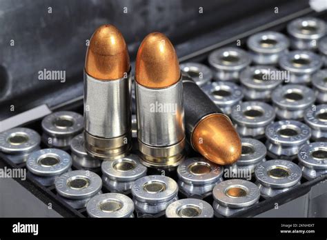 Pack Of Bullet 9mm Parabellum FMJ Full Metal Jacket Shell Shock