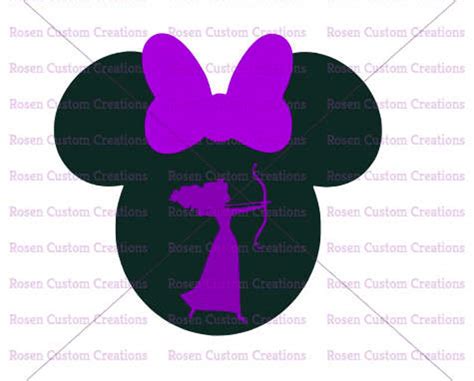 Merida Mickey Head Svg Etsy