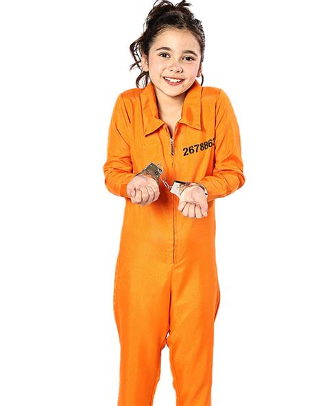 Adults Classic Orange Prisoner Jumpsuit Prison Inmate Fancy Dress