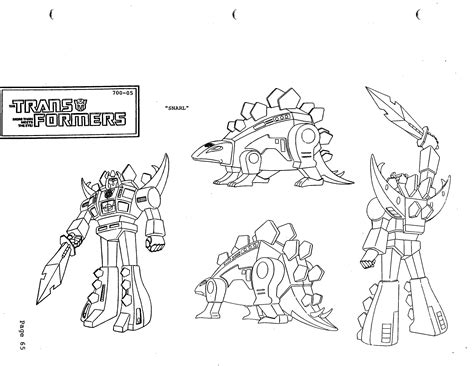 The Sunbow Marvel Archive Transformers 1985 Main Character Model Sheet