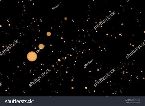 Gold Glittering Bokeh Glamour Abstract Background Stock Illustration