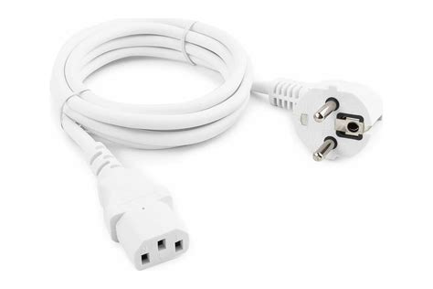 Кабель питания Cablexpert 1 8м Schuko C13 Vde 3х0 75мм2 10А белый с заземлением Pc 186w