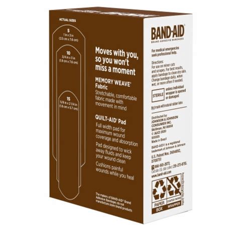 Band Aid Brand Ourtone Br65 Adhesive Bandages 30 Ct Qfc