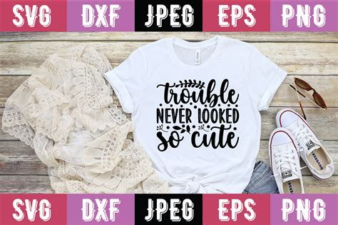 Trouble Never Looked So Cute Graphic By Creative Queen · Creative Fabrica