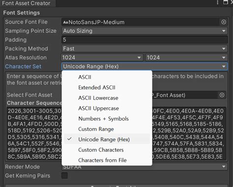 SW정리 Unity TextMeshPro 유니티 텍스트 메시 프로 한글이 네모로 나올때 일본어 폰트 추가
