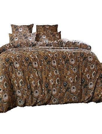 Housse De Couette Gaze Coton Capucine Marron Kiabi 57 80