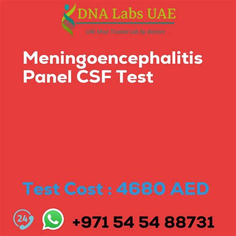 Meningoencephalitis Panel Csf Test Cost