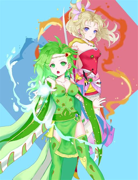 Yuju Rydia Ff4 Tina Branford Final Fantasy Final Fantasy Iv Final Fantasy Vi Aged Up